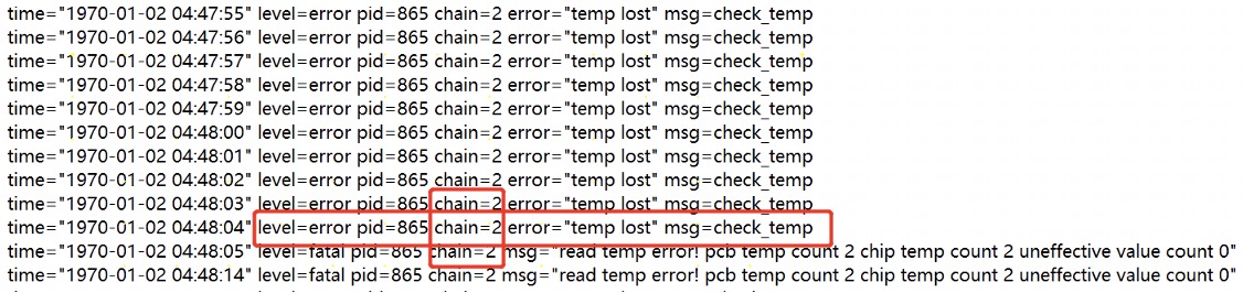L7 Diagnostic logs and solutions – BITMAIN Support