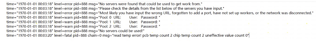 L7 Diagnostic logs and solutions – BITMAIN Support