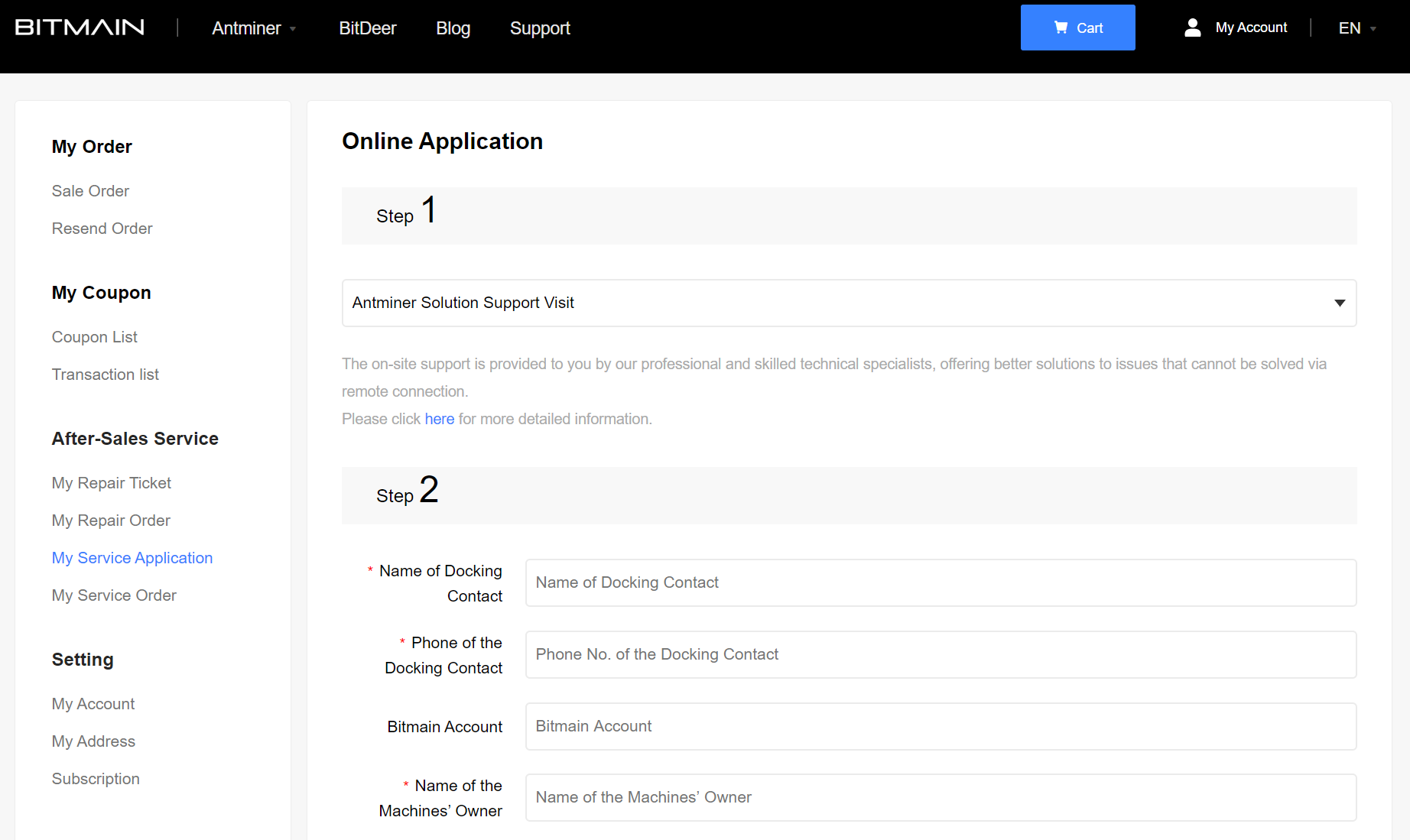 ANTMINER Solution Support Visit – BITMAIN Support